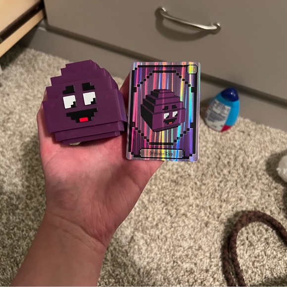 Toys | Mcdonalds Minecraft Grimace Egg Card | Poshmark